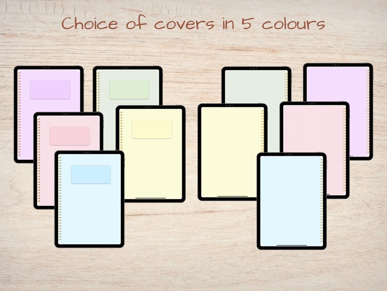 5 Tab Digital Notebook, Hyperlinked Tabs, Student Notebook, Subject ...