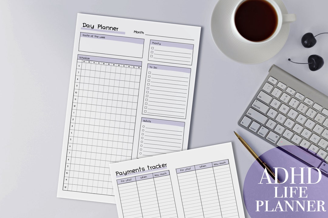 Adhd Planner, Printable Adhd Planner, Adhd Student Planner, Adhd ...