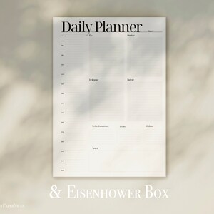 Eisenhower Box & Time Blocking Printable PDF Template, Timebox ...