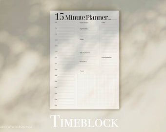 15 Minute Daily Planner - Etsy