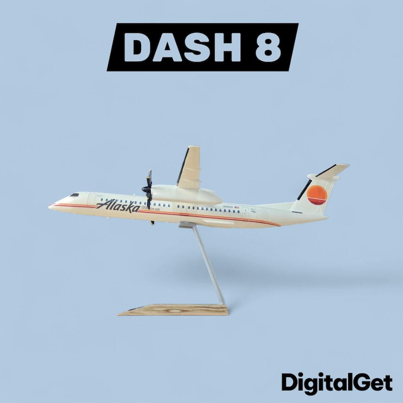 Dash 8 Q400 STL File | 3D Printable Airplane Model | Dash 8 Airplane ...