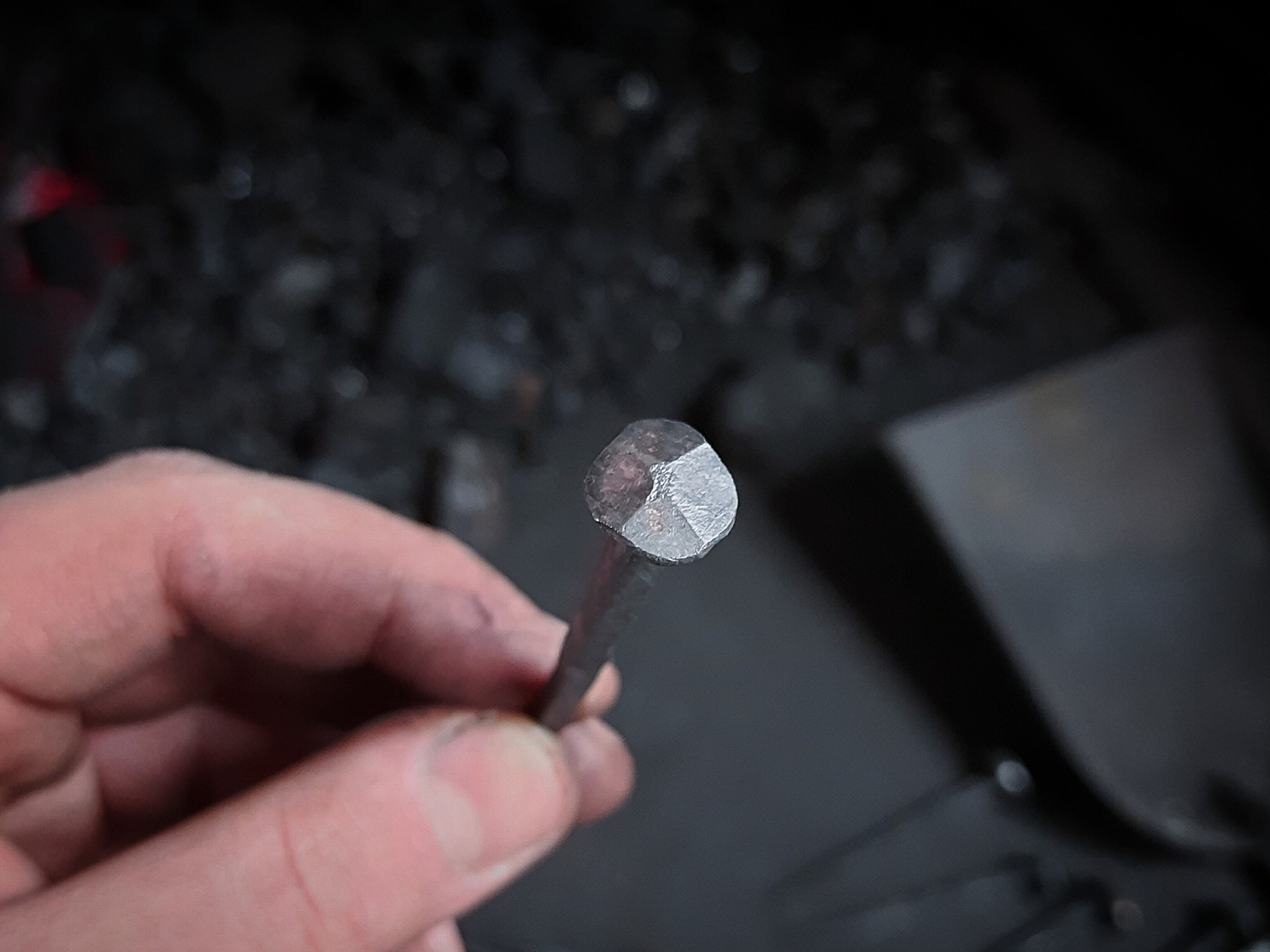 10 Hand Forged Iron Nails - Etsy