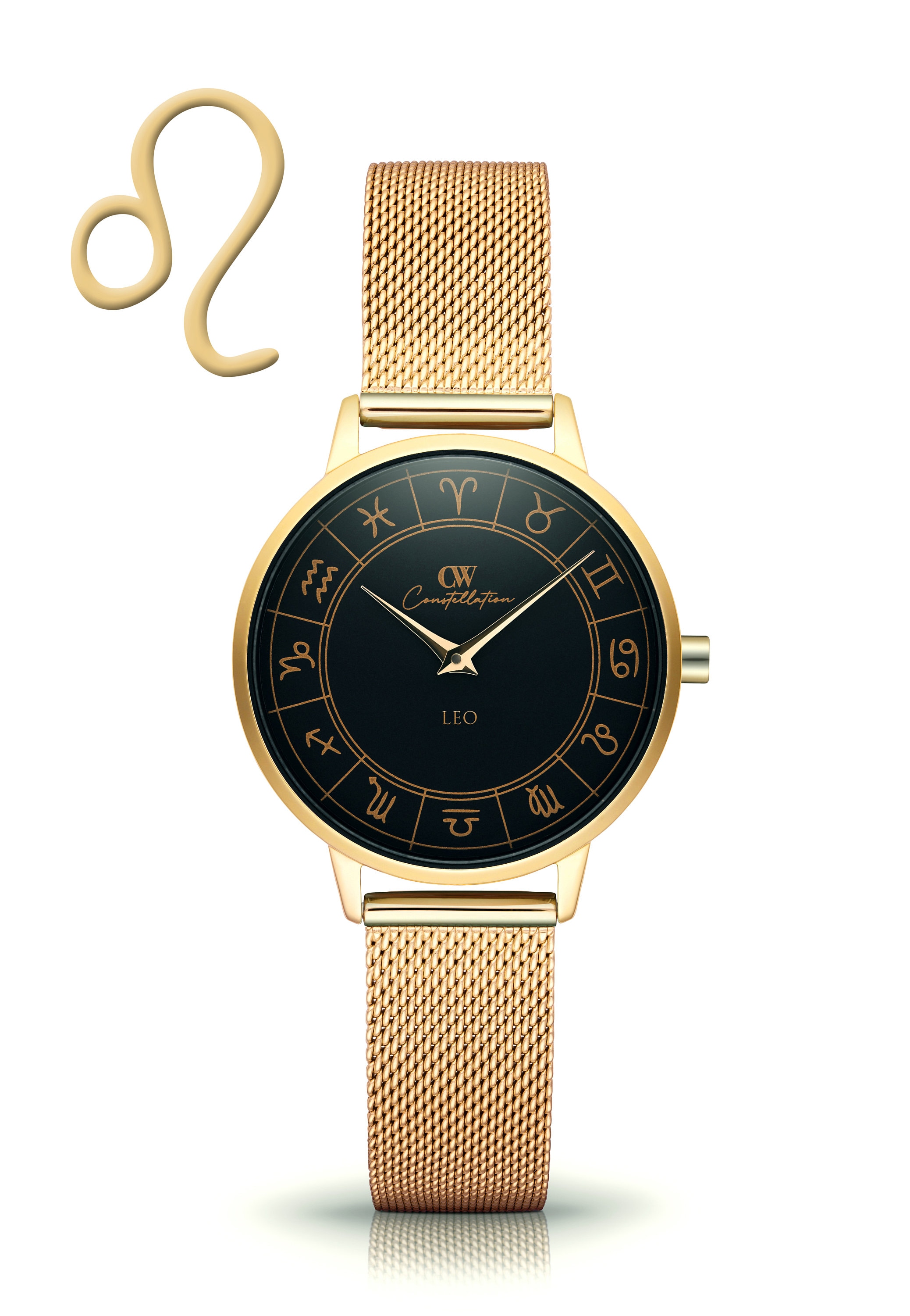 Gold Horoscope Astrology Watch - the Constellation Collection by CW - Etsy