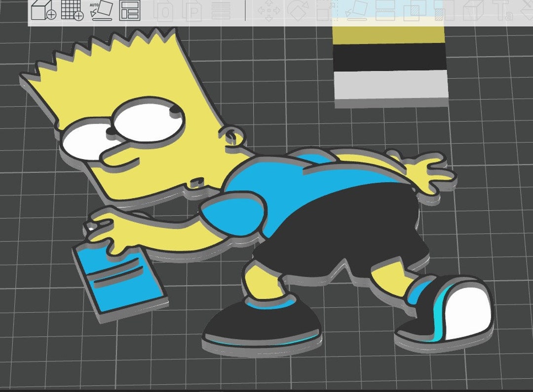 Bart Simpson Stl - Etsy