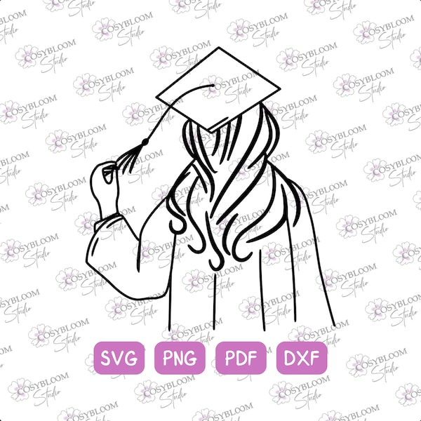 Graduation Girl Svg - Etsy