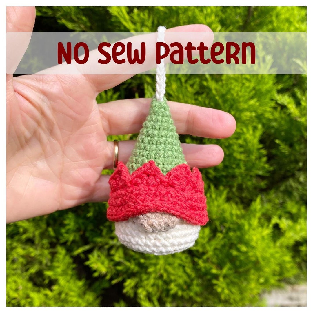 No Sew PATTERN: Gonk Elf Crochet Pattern Keychain Crochet Amigurumi ...