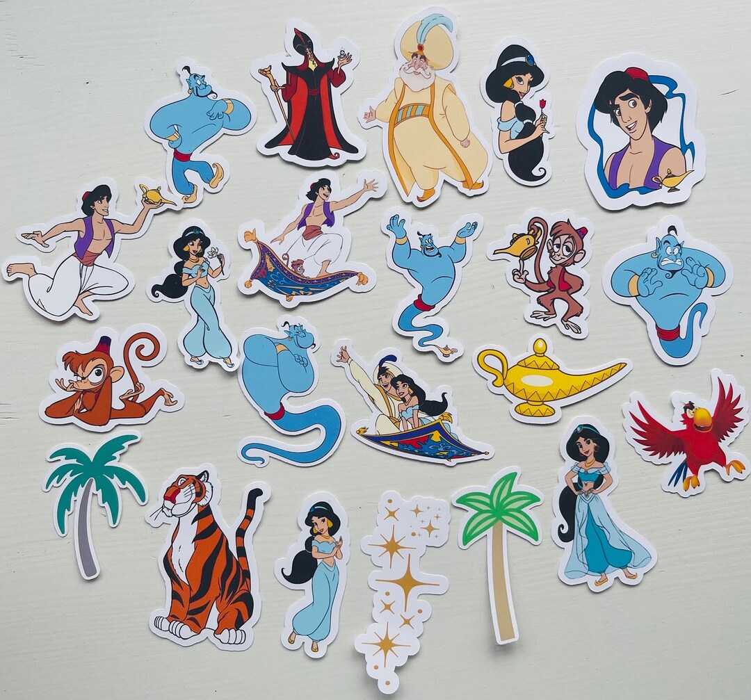 Aladdin Disney Stickers Disney Vinyl Stickers Art Scrapbook Journal ...