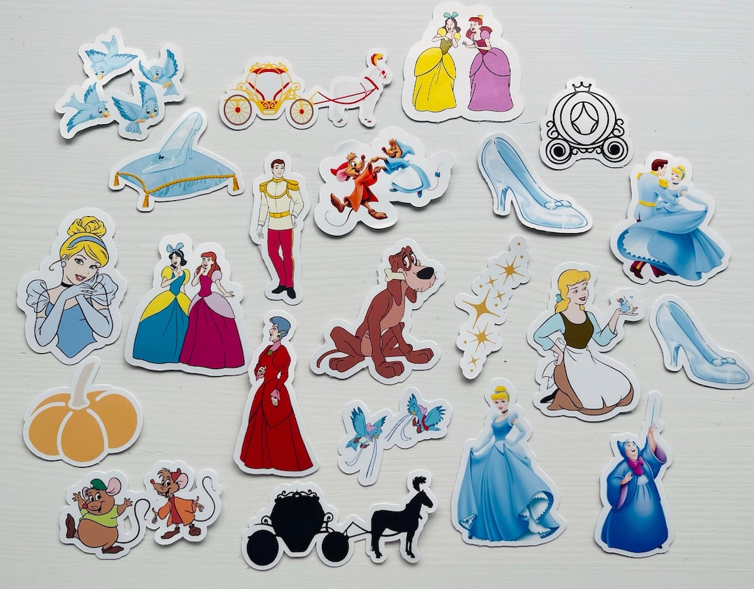Cinderella Disney Stickers Disney Vinyl Stickers Art Scrapbook Journal ...