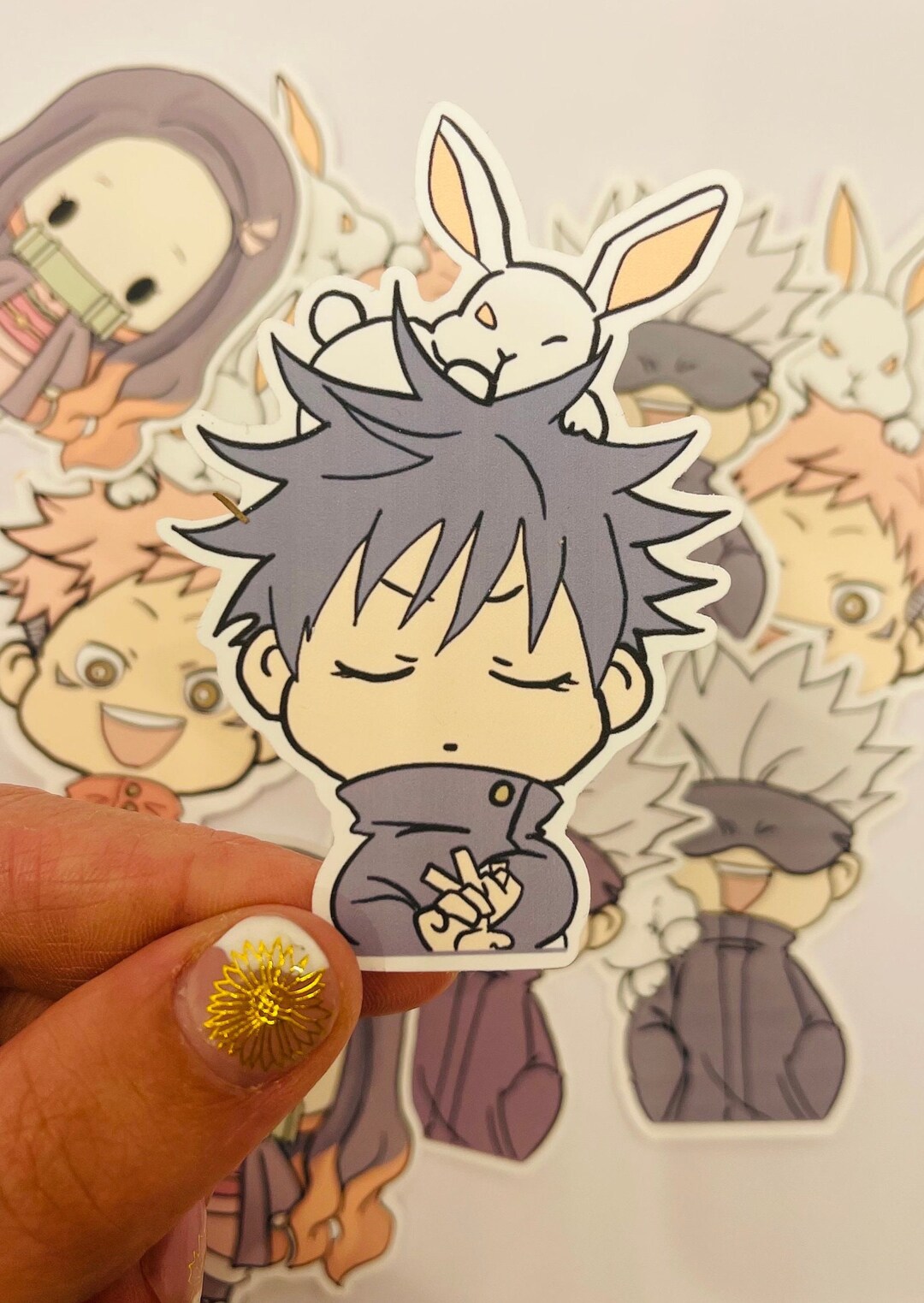 Megumi Fushiguro Sticker Jujutsu Kaiseu Vinyl Stickers Anime Stickers ...