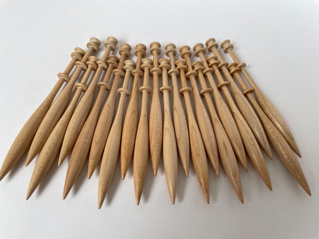 Twenty Small Swiss Bobbins in Hard Maple - Etsy