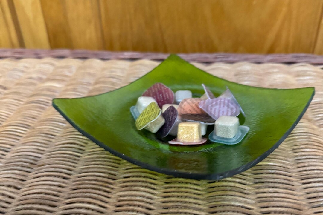 Footed Glass Plate - Etsy