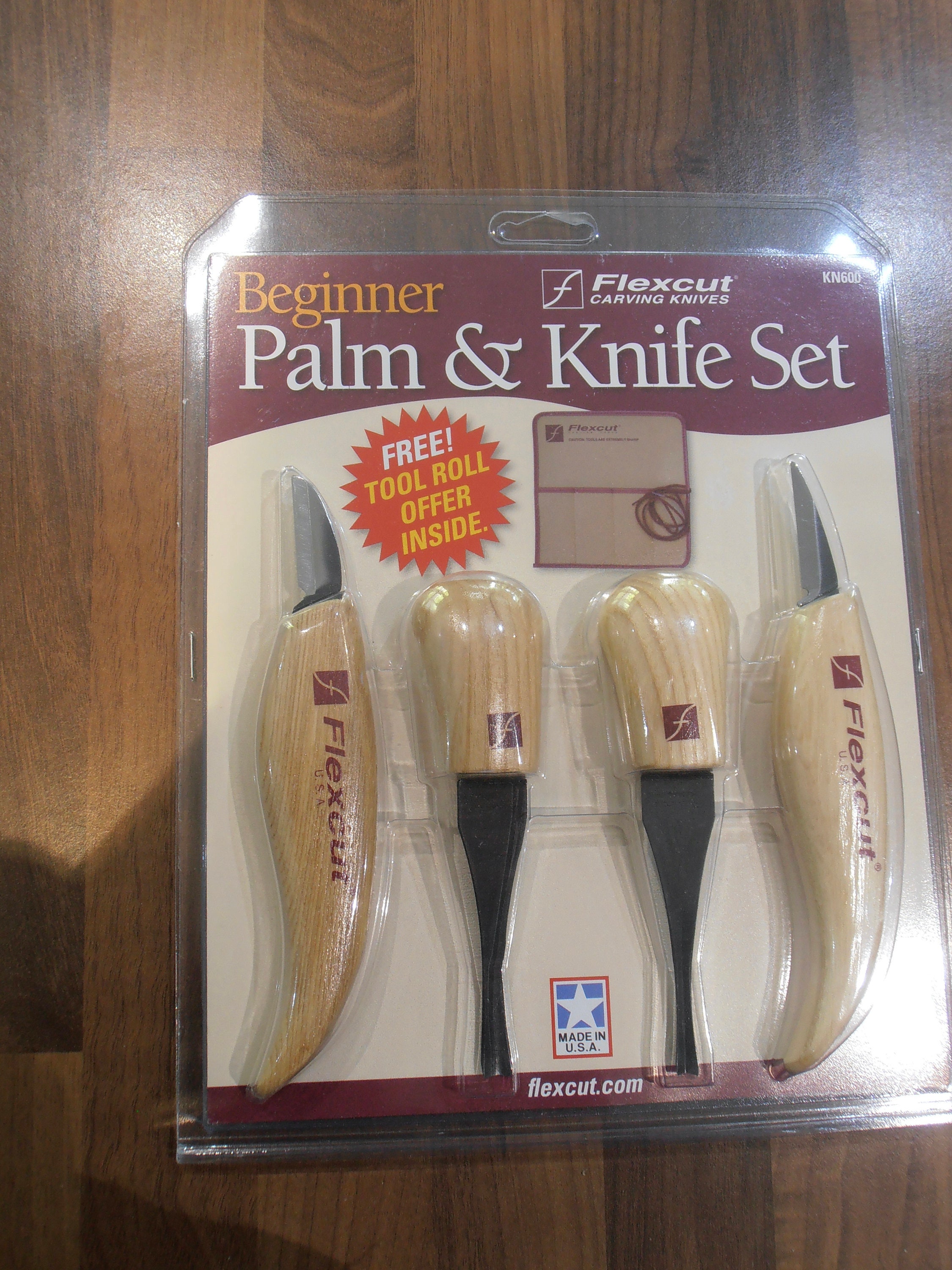 Flexcut Beginner 4 Piece Palm and Chisel Set KN600 - Etsy