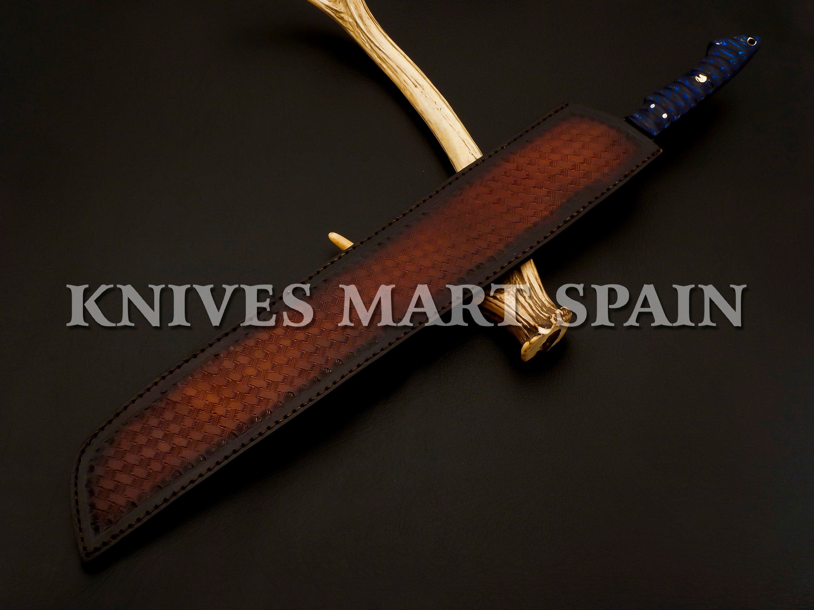 Custom Hand Forged 18''damascus Pakka Wood Handle Brisket Knife With ...