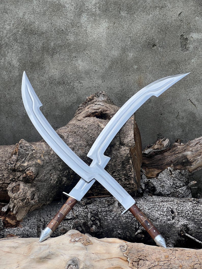 Handmade Carbon Steel Sword Axe, Natural Wood Handle,personalized Gifts ...