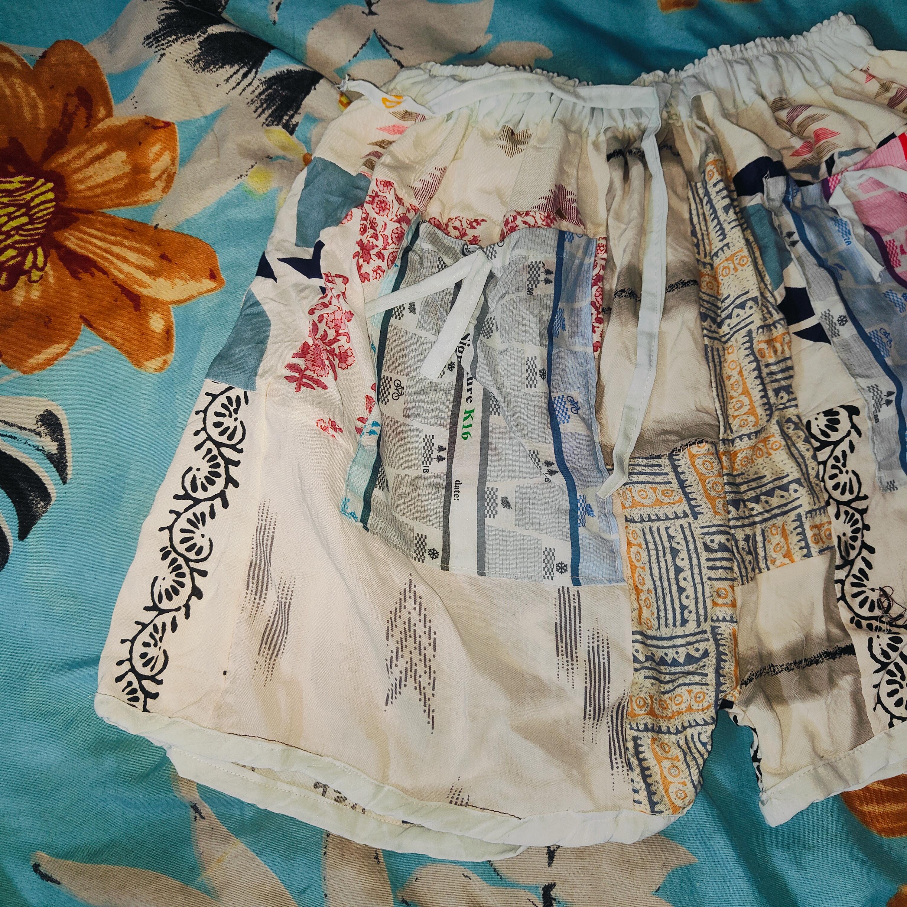 Handmade Patchwork Shorts: Boho Hippie Yoga Unisex Shorts - Etsy