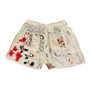 Handmade Men and Women's Patchwork Short Pant, Boho Hippie Comfortable ...