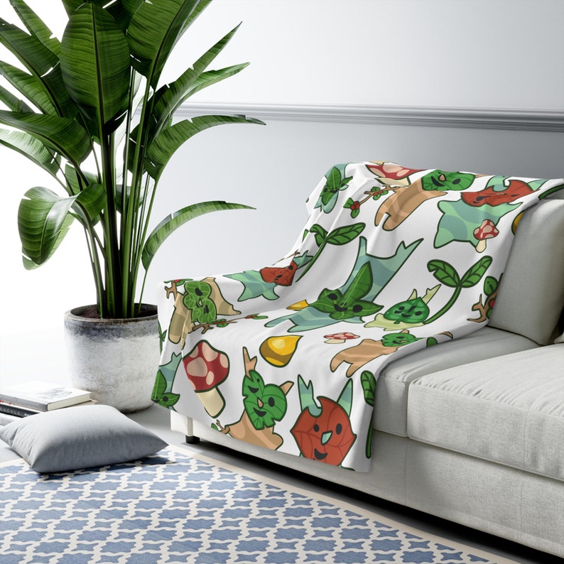 Korok Fleece Blanket Zelda Cozy Gamer Gift Game Room Decor for - Etsy