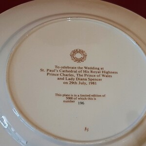 Charles and Diana Wedding Porcelain Plate....limited Edition - Etsy