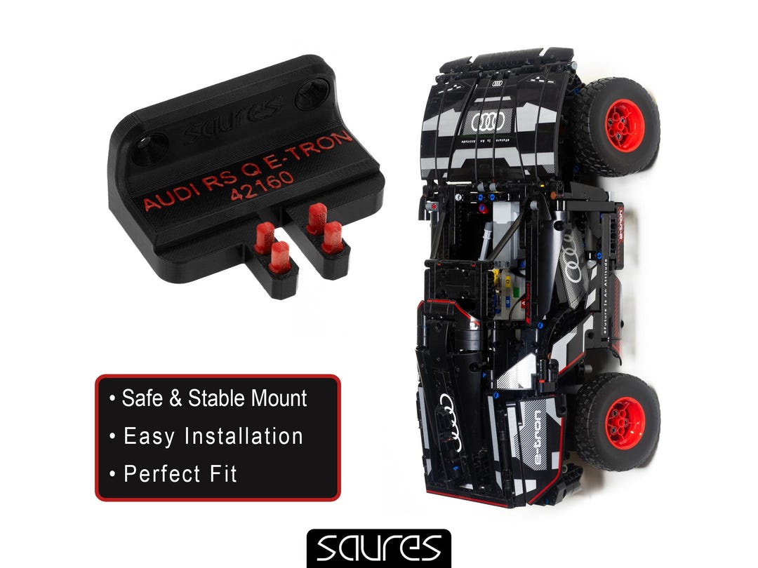 AUDI RS Q E-tron - 42160 - Wall Mount for LEGO • Wall Hook • Wall ...