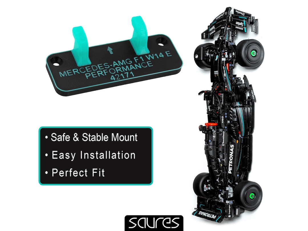 Mercedes AMG F1 W14 E 42171 - Wall Mount for LEGO Technic • Display ...