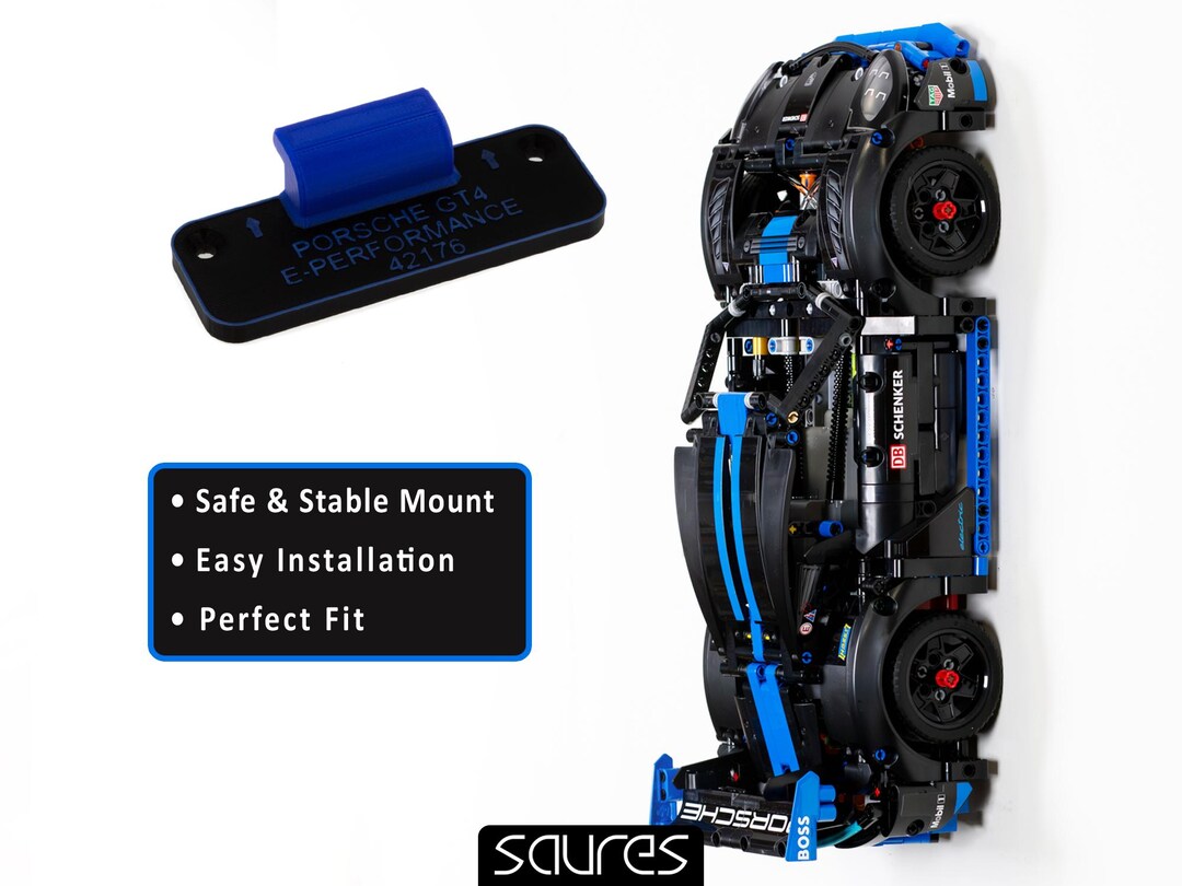 PORSCHE GT4 E-performance 42176 • Wall Mount for LEGO • Wall Hook ...