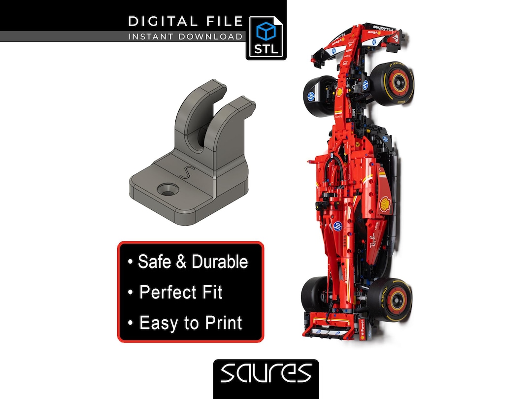 STL File - F1 Ferrari SF-24 (42207) • Wall Mount for F1 LEGO Technic ...
