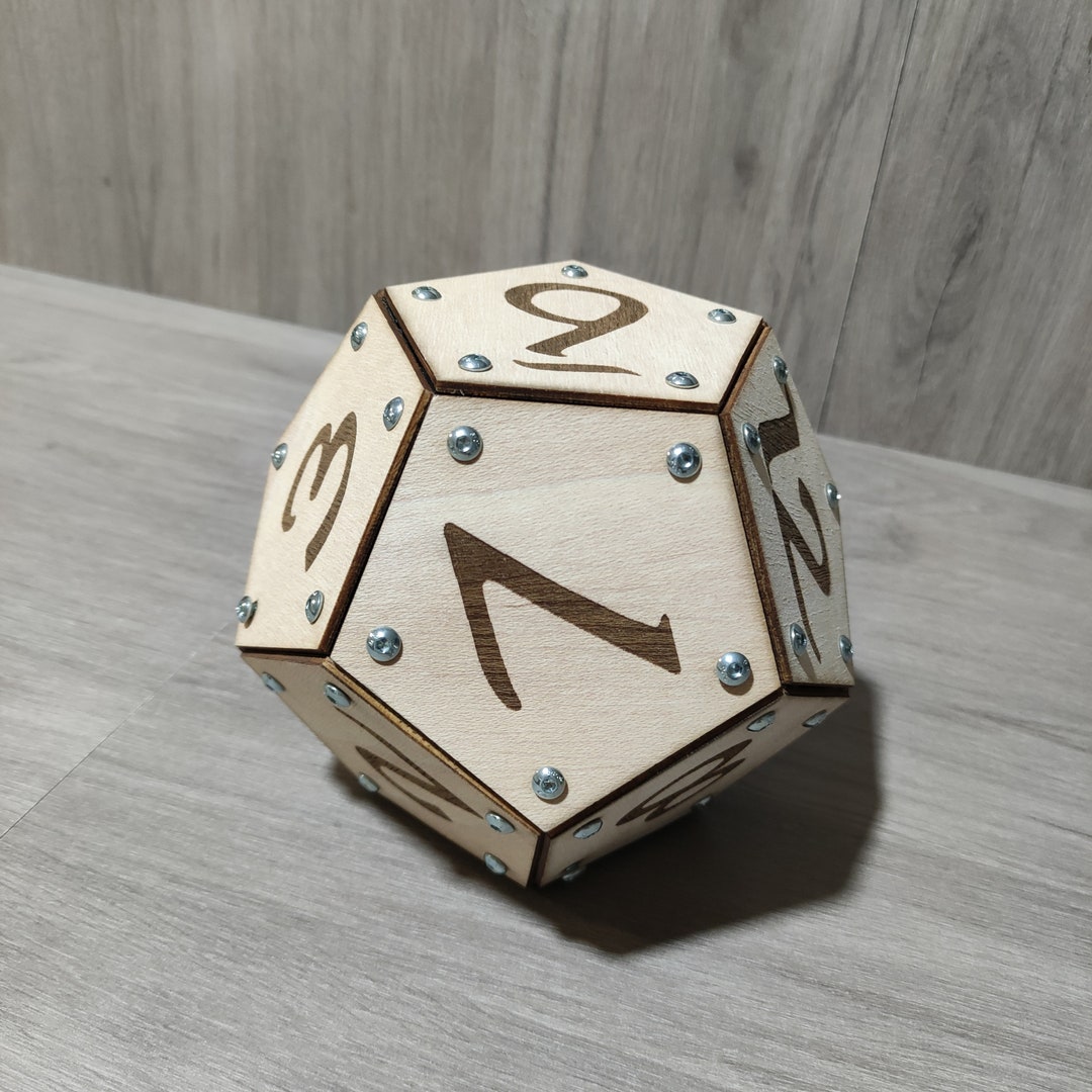 Giant D12 Wooden Role-playing Dice Dnd Dnd Gift Role-playing Decoration Board Games Original ...