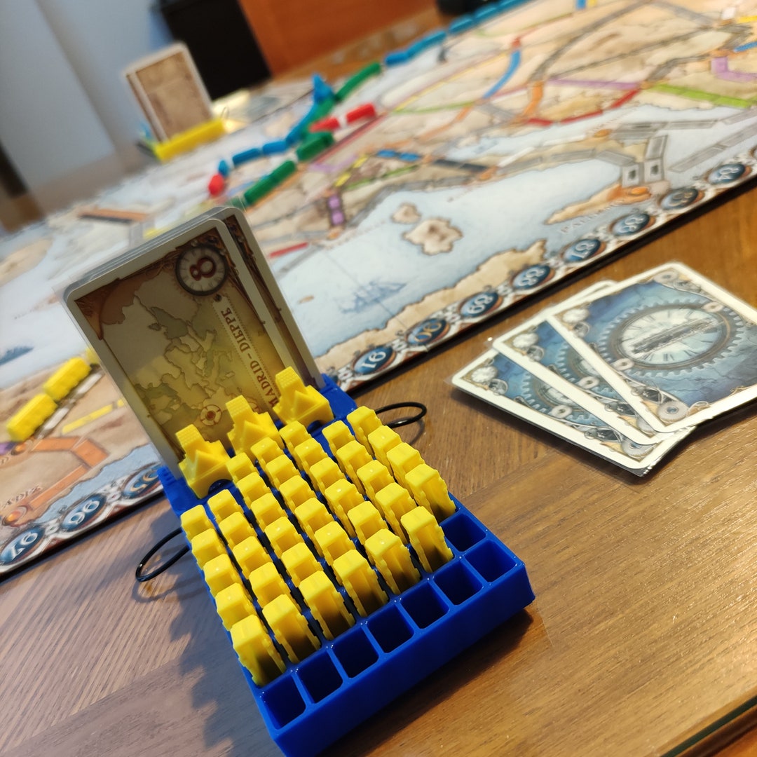 Ticket to Ride Tray, Organizer of Pieces Adventurers to the Train ...