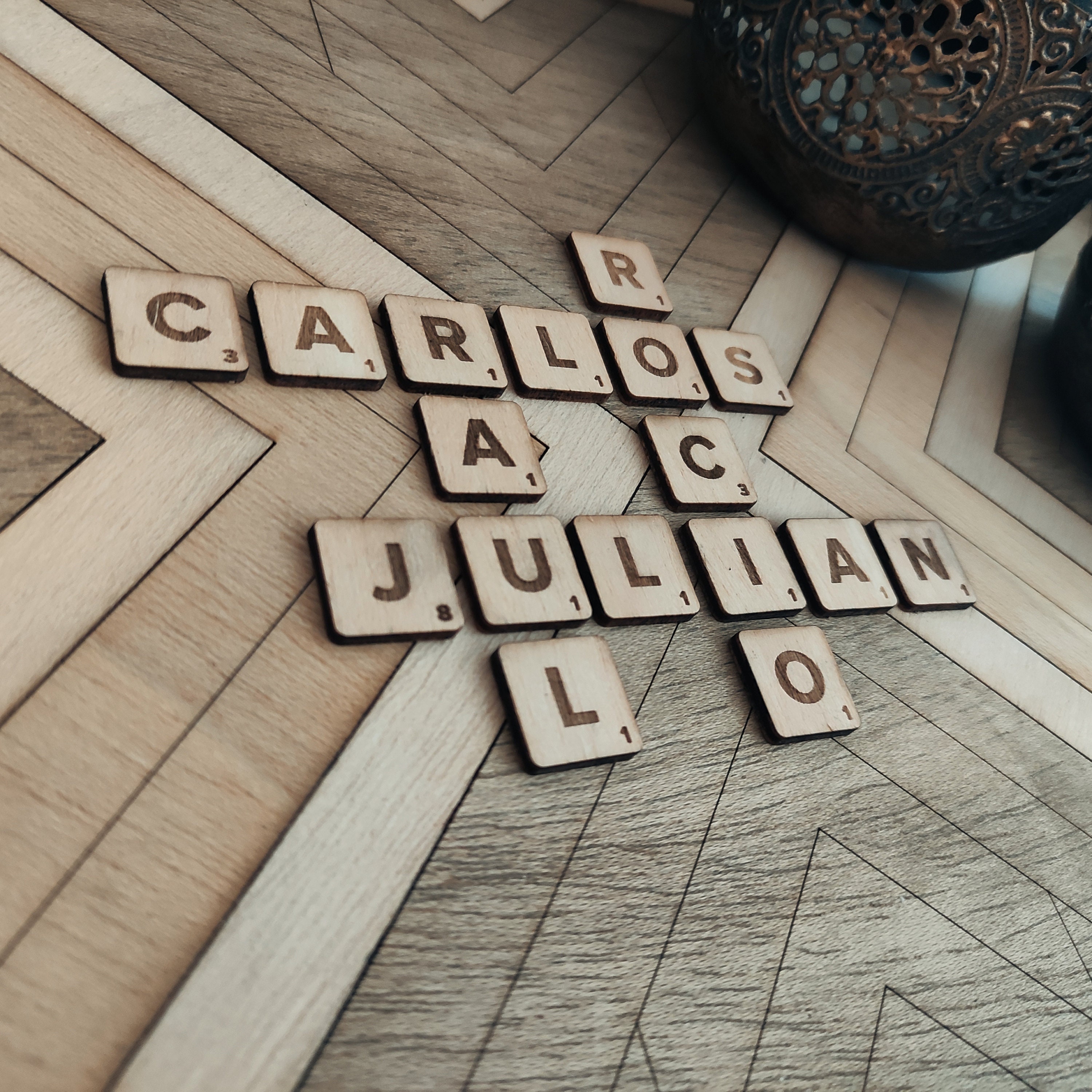 Lettre de scrabble en bois lettre géante lettre murale - Etsy France