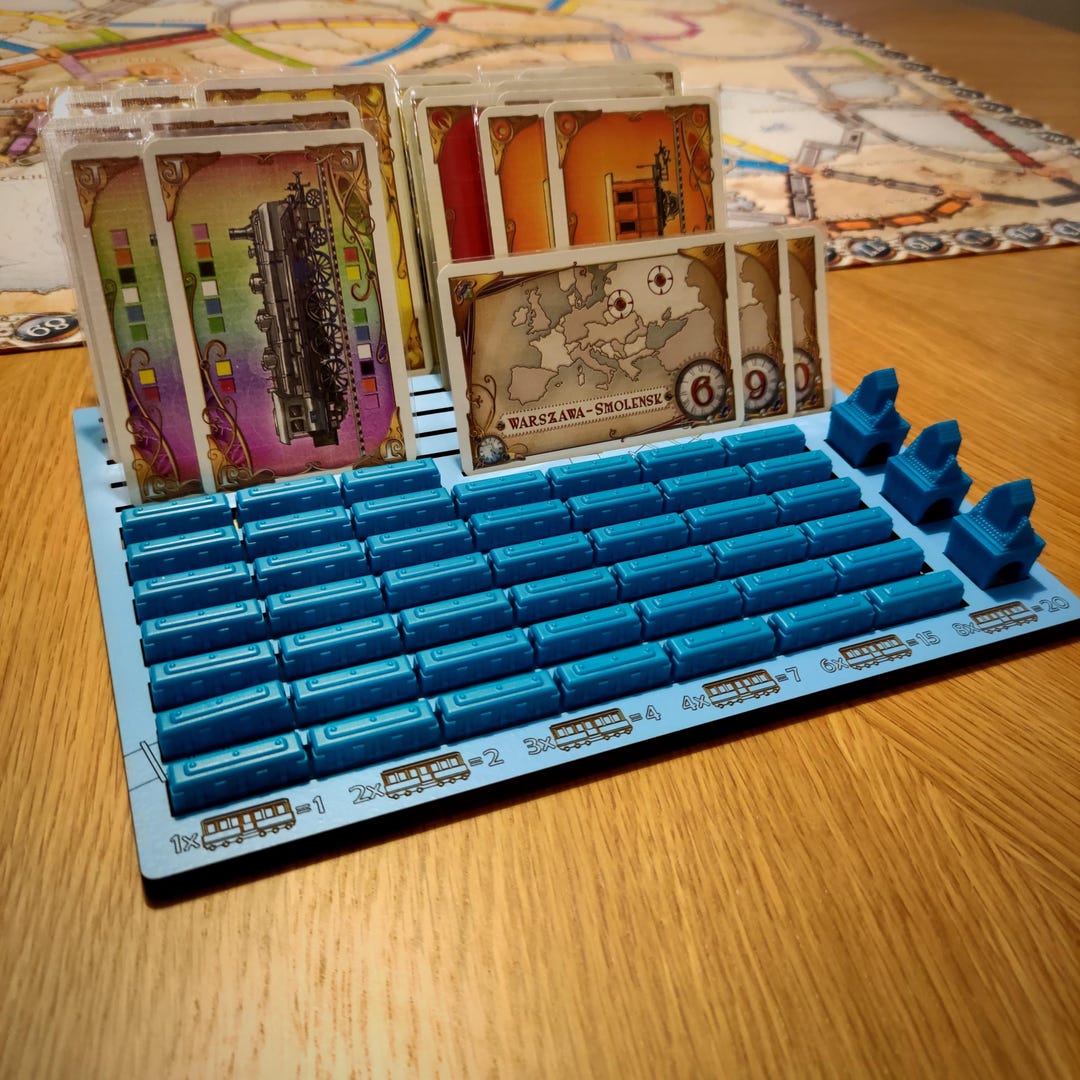 Ticket to Ride Player Board Overlay Template - Etsy