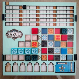 AZUL Player Board Overlay Template - AZUL Player Board - Board Game ...