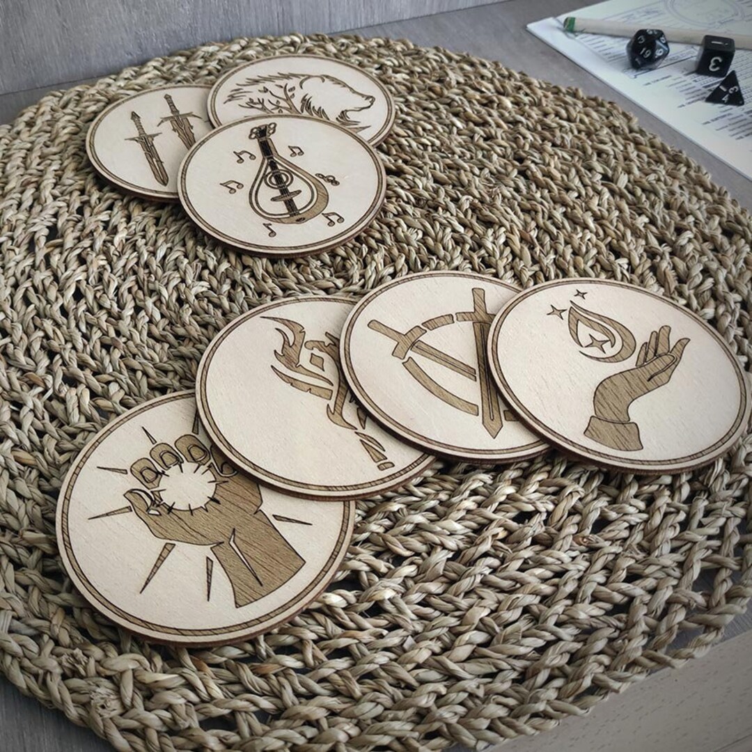 Coasters - Dnd - Role Playing - DND RPG Gamer - Geek Gift - Dungeons ...