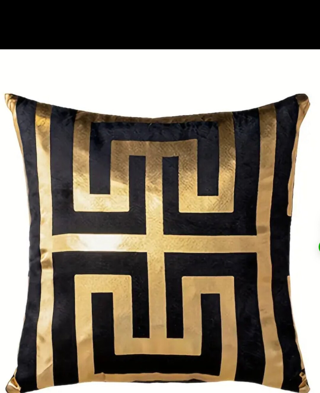 Black Gold Luxury Moire French Style Pattern Throw Cushion Metallic - Etsy