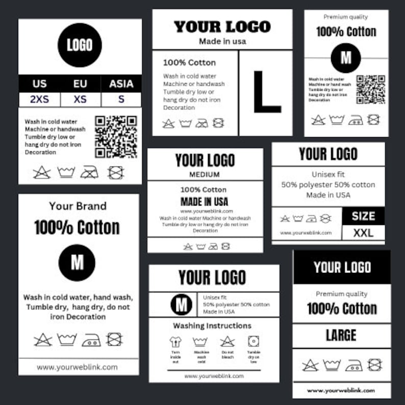 Label Templates, Canva and Downloadable Files SVG DTF Dxf Eps Business ...