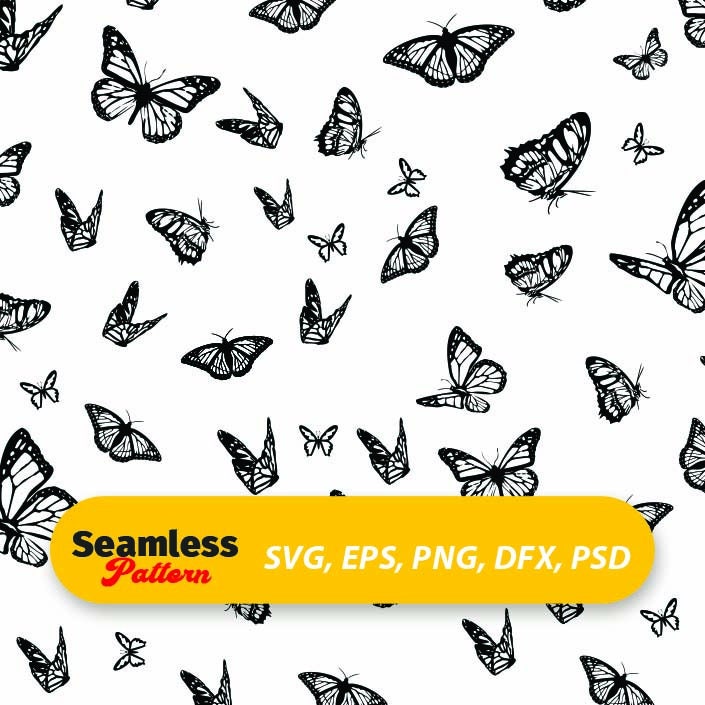 Butterfly Pattern Svg, Butterfly Svg Bundle, Butterflies, Butterfly ...