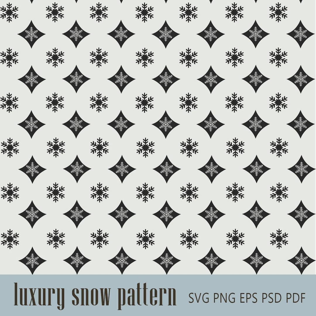 Luxury Snlow Seamless Svg, Luxury Print Svg, Luxury Pattern Svg, T ...