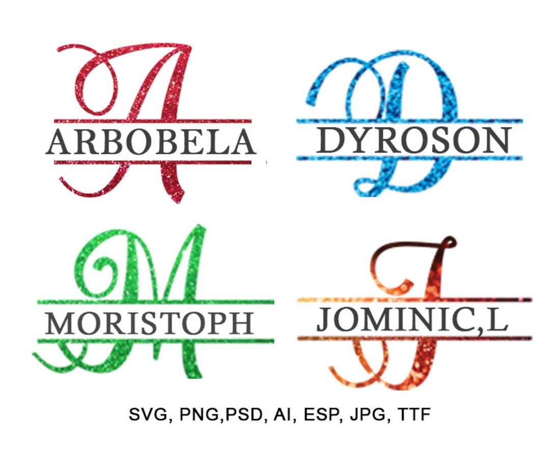 Monogram SVG Bundle, Perfect for Creating Personalized Designs Using ...