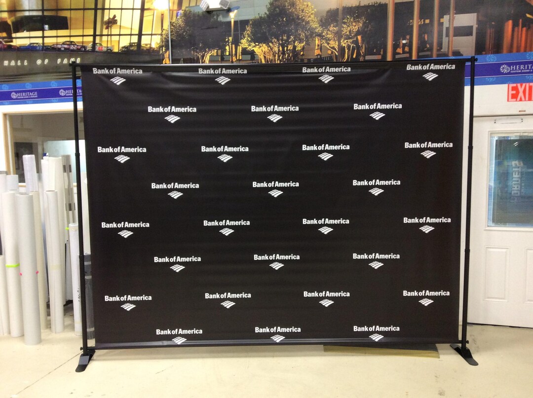 Step and Repeat Background With Your Logo Custom Logo - Etsy