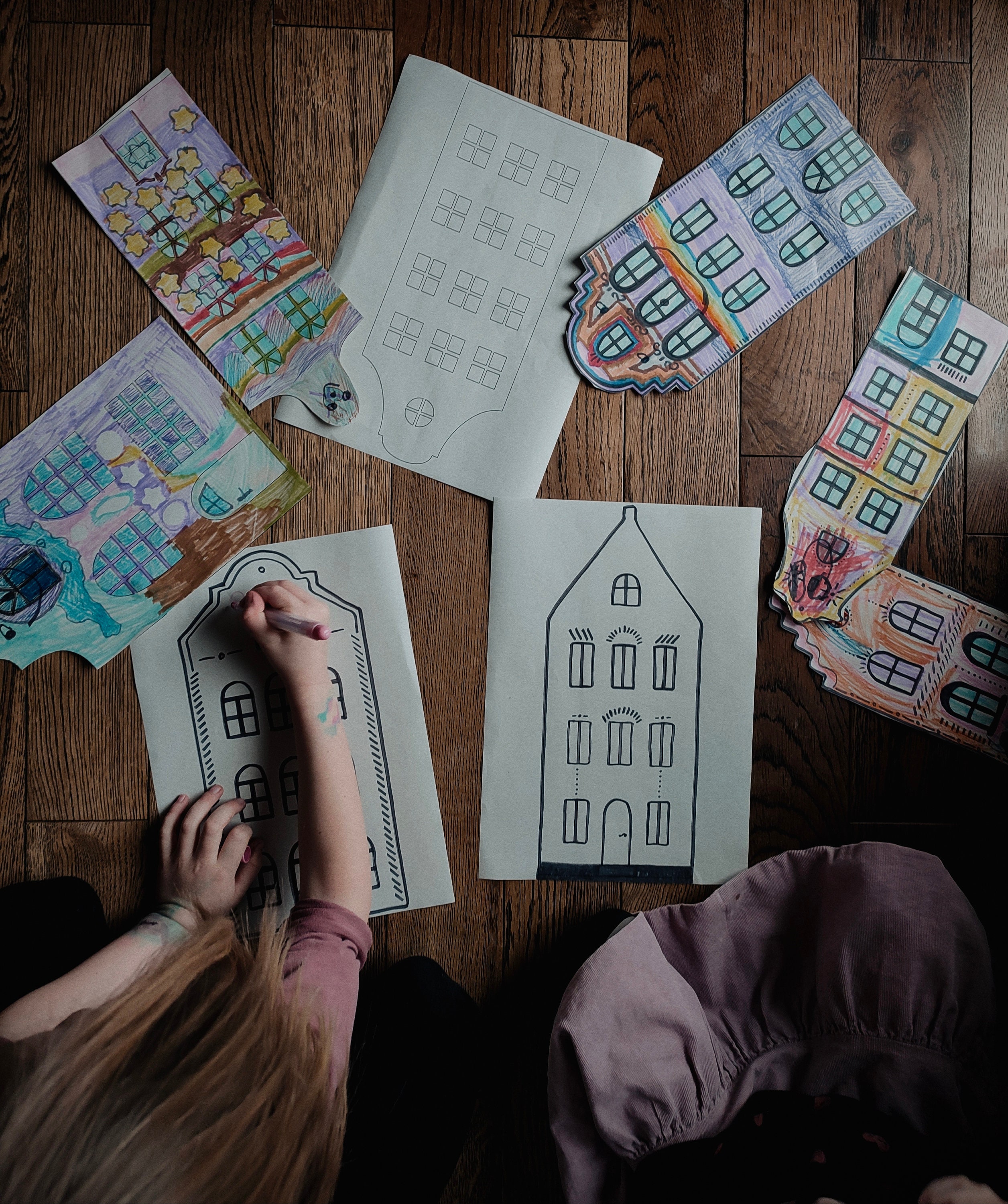 Easy Coloring Pages for Kids Printable Kindergarten Creative Fun ...