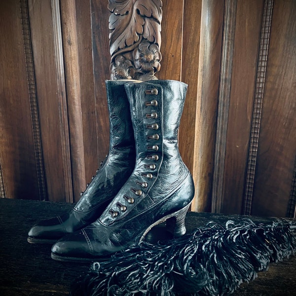 Antique Button Boots - Etsy