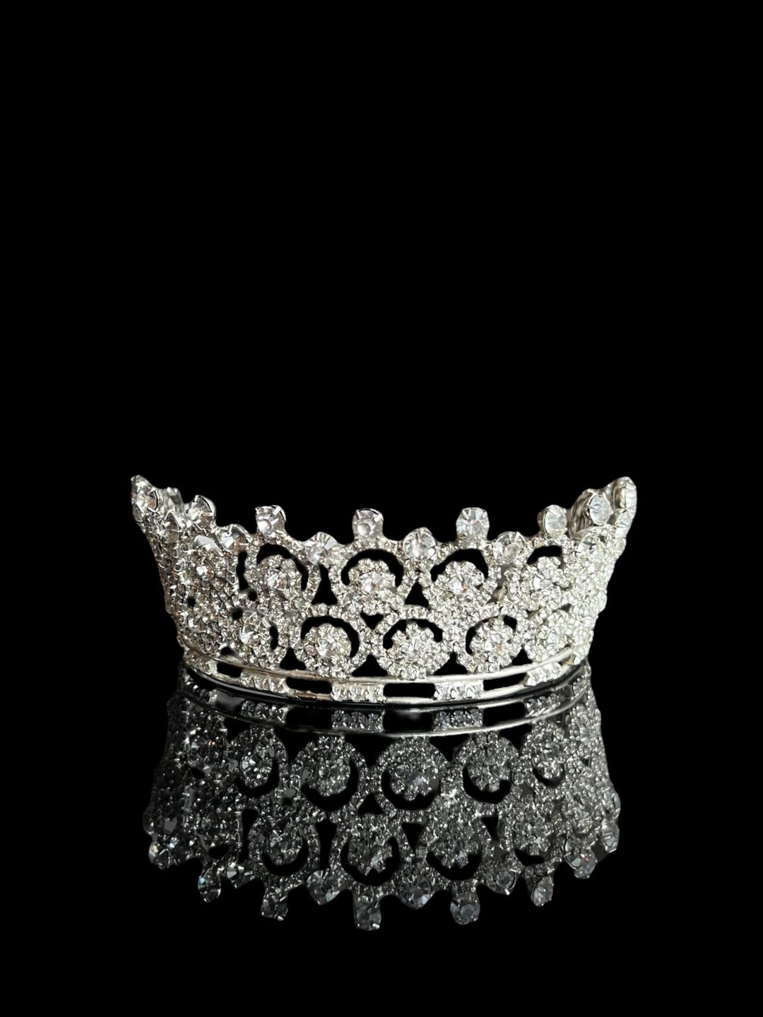 Vintage Tiara, Ca 1950 Silver Plated With Sparkling Strass Stones ...