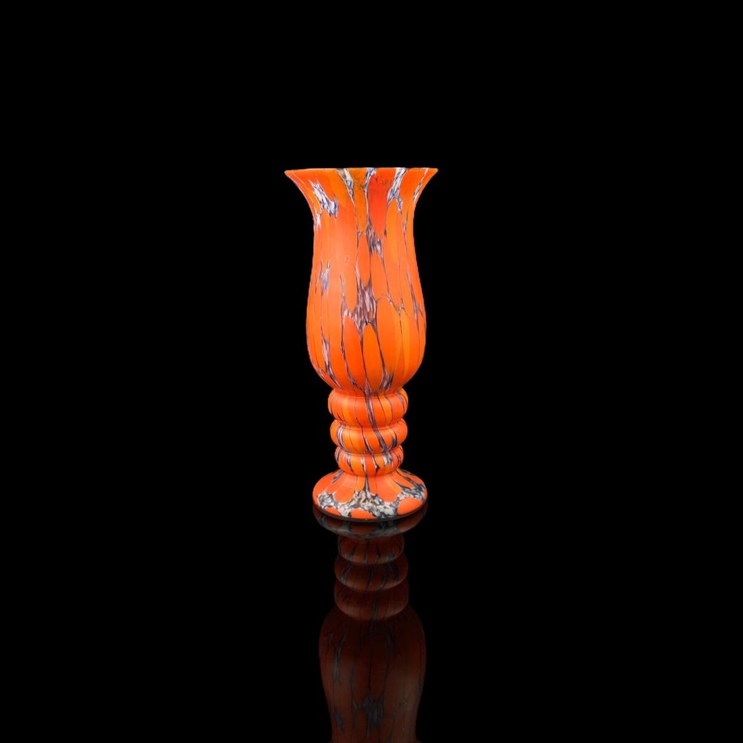 Frans Welz Splash Glass Vase, Bohemian/czech Republic, Art Deco Ca 1930 ...