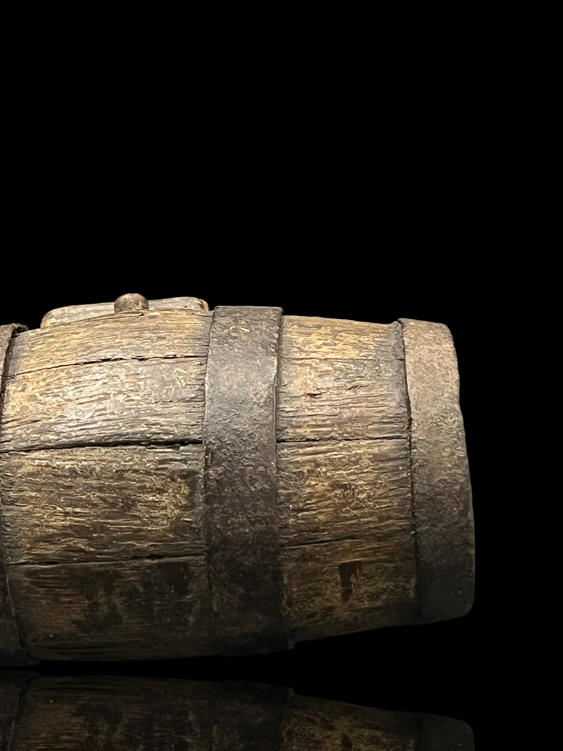 Antique Napoleonic 18th Century Military Oak Powder Barrel for Cannon ...