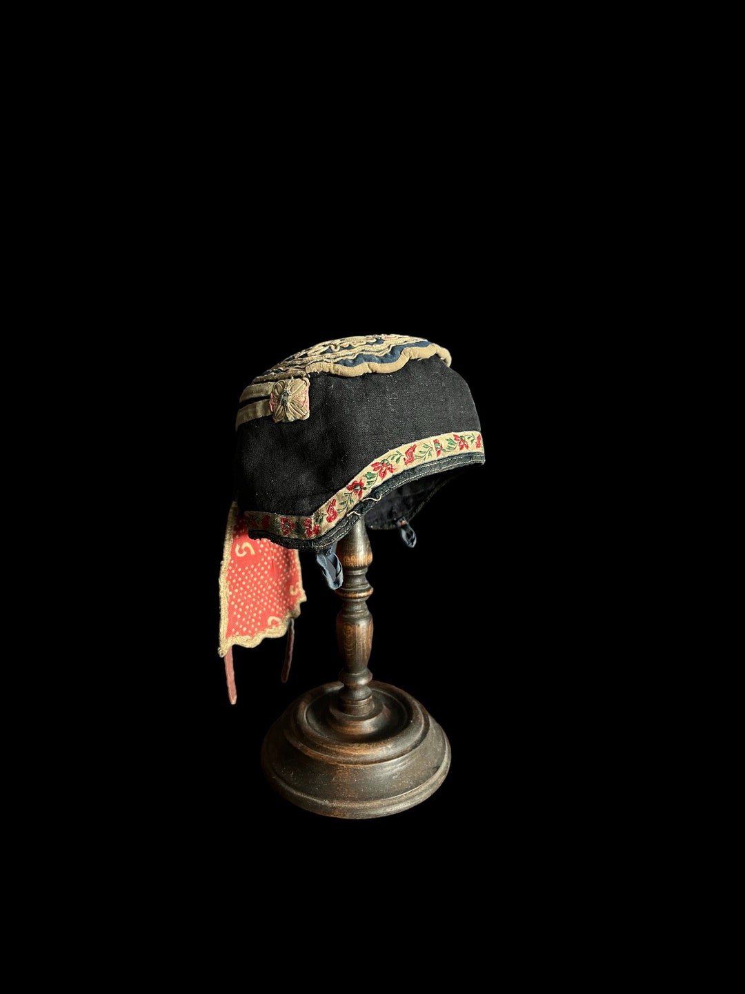 Traditional Miao Chinese Handmade Children's Hat With a Tailgate ...