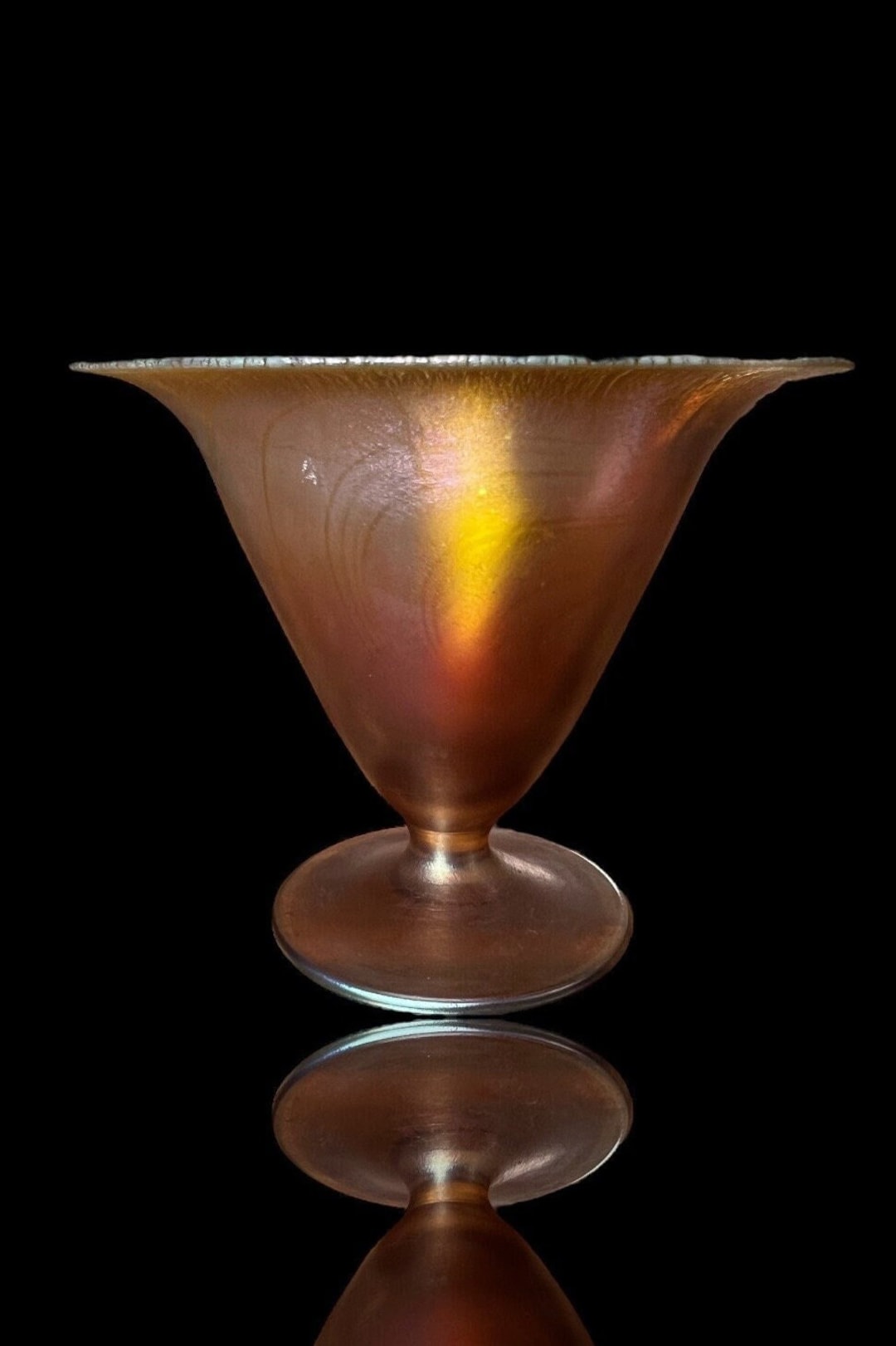 WMF Myra Cup/bowl Crystal Glass Ca. 1930, Iridescent Orange Blue by ...