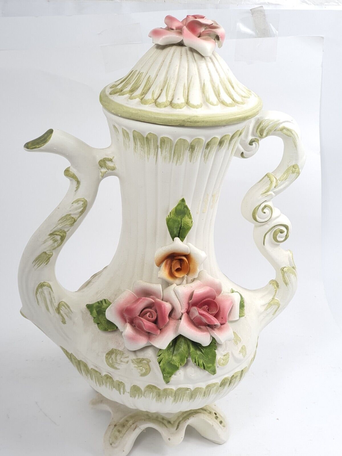 Bassano Ceramic Vase in the Shape of a Jug 38 Cm - BEAUTIFUL DECORATION ...