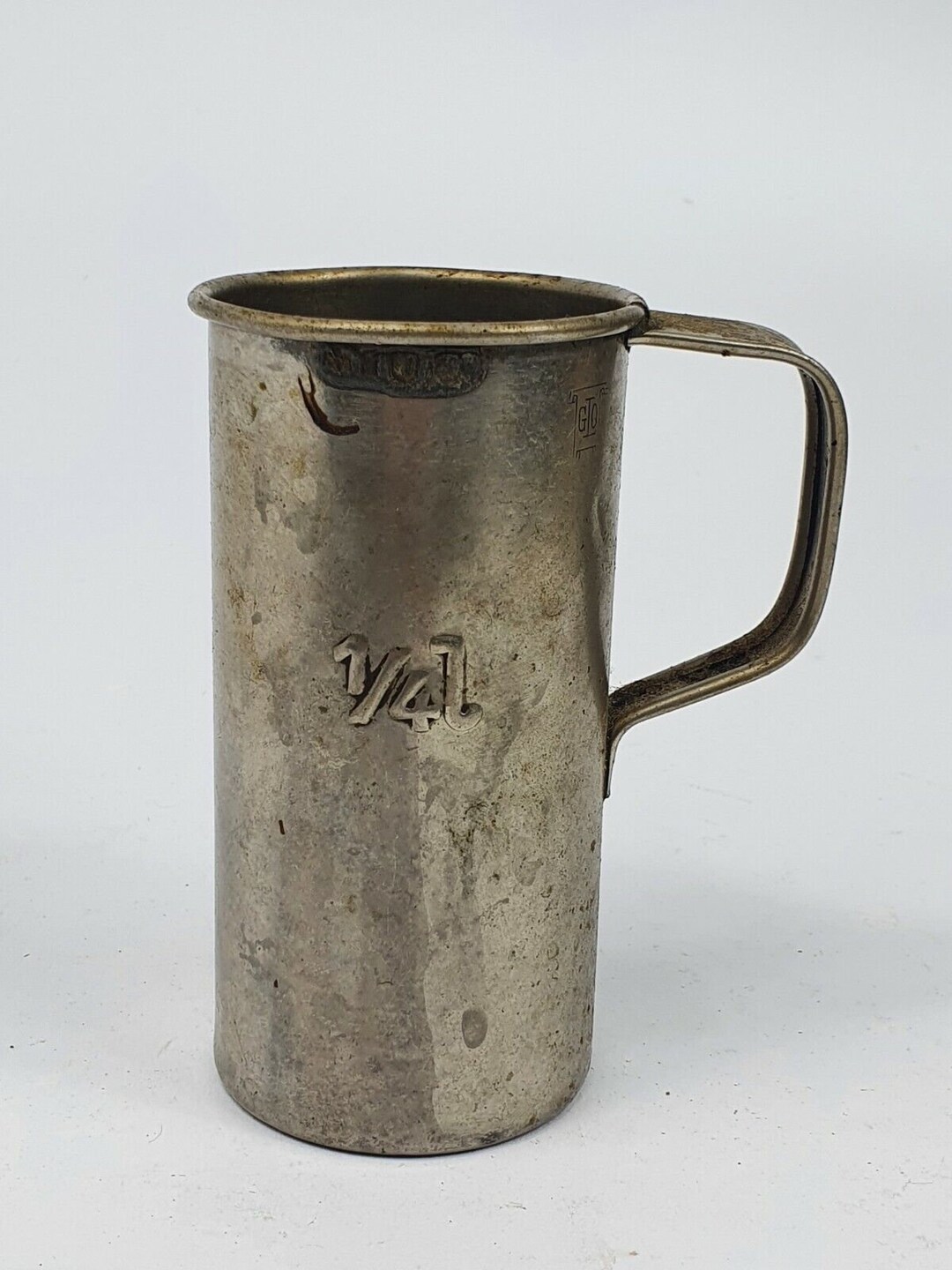 Antique Measuring Cup Made of Tin Measuring Cup Collector 1/4 L - Etsy