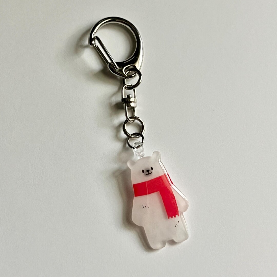 Polar Bear Keychains - Etsy