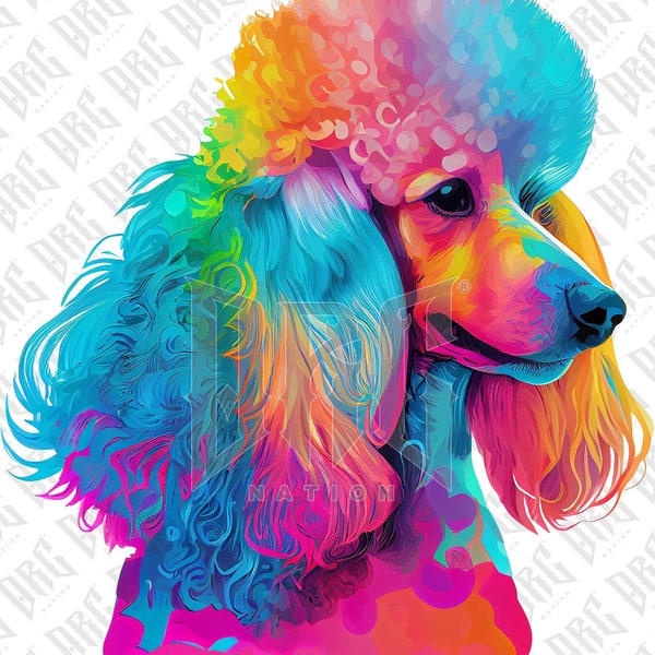 Poodle Portrait - Etsy