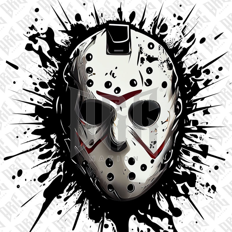 Jason Voorhees Mask Png - Etsy